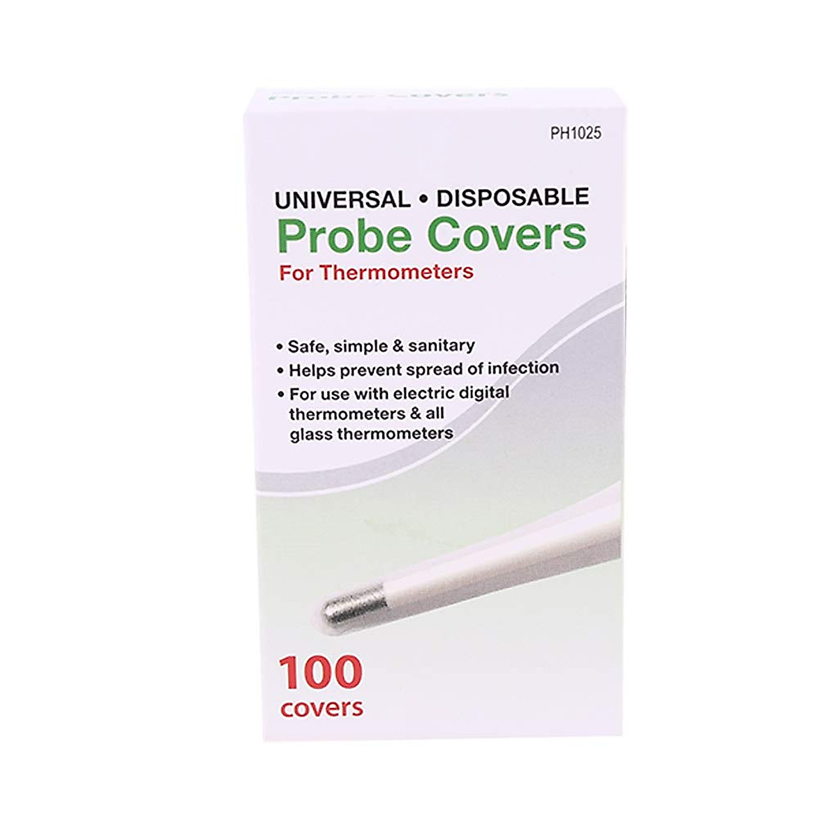 100Pcs/Box Digital Thermometer Probe Cover Sleeve For Armpit Rectal Electric Glass Thermometer