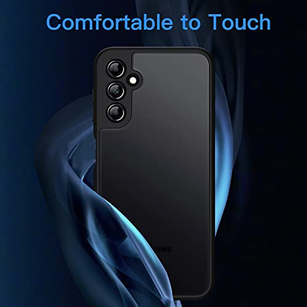 JETech Matte Case for Samsung Galaxy A14 5G 6.6-Inch (Not for A14 4G), Frosted Translucent Back Protective Slim Phone Cover, Anti-Fingerprints (Black)