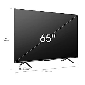 Hisense ULED 4K Premium 65U6H Quantum Dot QLED Series 65-Inch Smart Google TV, Dolby Vision Atmos, Voice Remote, Compatible with Alexa (2022 Model) Black