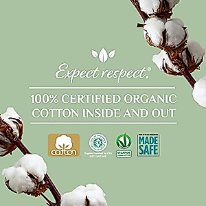 Organyc 100% Certified Organic Cotton Makeup Pads – Natural Unbleached Makeup Remover Rounds (70 Count)