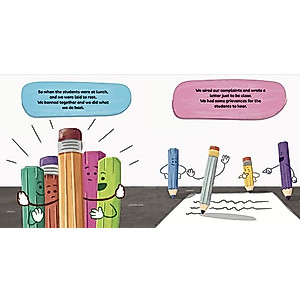 Pencils on Strike: A Funny, Rhyming, Read Aloud Kid's Book For Preschool, Kindergarten, 1st grade, 2nd grade, 3rd grade, 4th grade, or Early Readers
