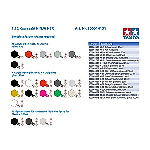 Tamiya 14131 1/12 Kawasaki Ninja H2R Plastic Model Plastic Model Kit