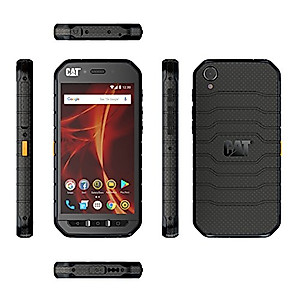Caterpillar CAT S41 Dual-SIM 32GB Rugged IP68 (GSM Only, No CDMA) Factory Unlocked 4G/LTE Smartphone (Black) - UK/EU Version