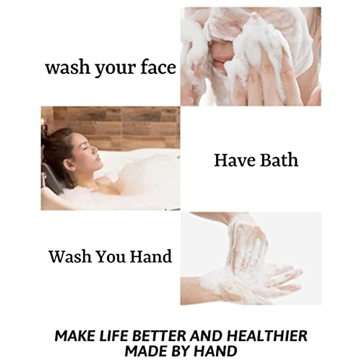 Infinix Beauty 3PCS 1LB 100% Natural African Black Soap with Shea Butter and Pure Honey for Dark Spot Smoother