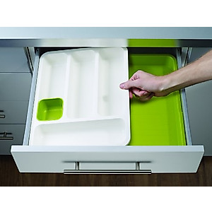 Joseph Joseph DrawerStore Expandable Cutlery Tray, Green