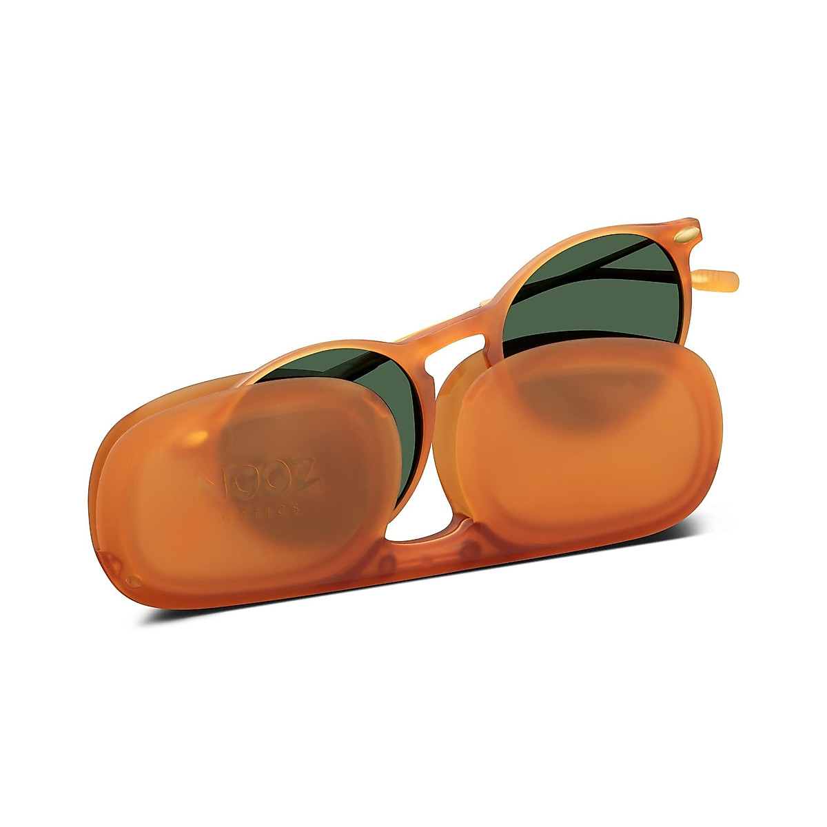 NOOZ Sunglasses polarized for Men and Women - 100% UV protection - Honey Color - with Compact Case - CRUZ Collection