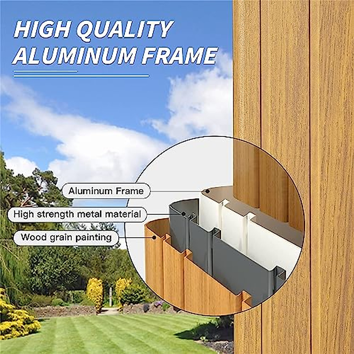 Evedy Hardtop Gazebo 12x14FT,Outdoor Permanent Metal Pavilion with Galvanized Steel Double Roof, Wooden Coated Aluminum Frame Canopy with Curtains&Netting for Patio, Deck and Lawn(Yellow Brown)