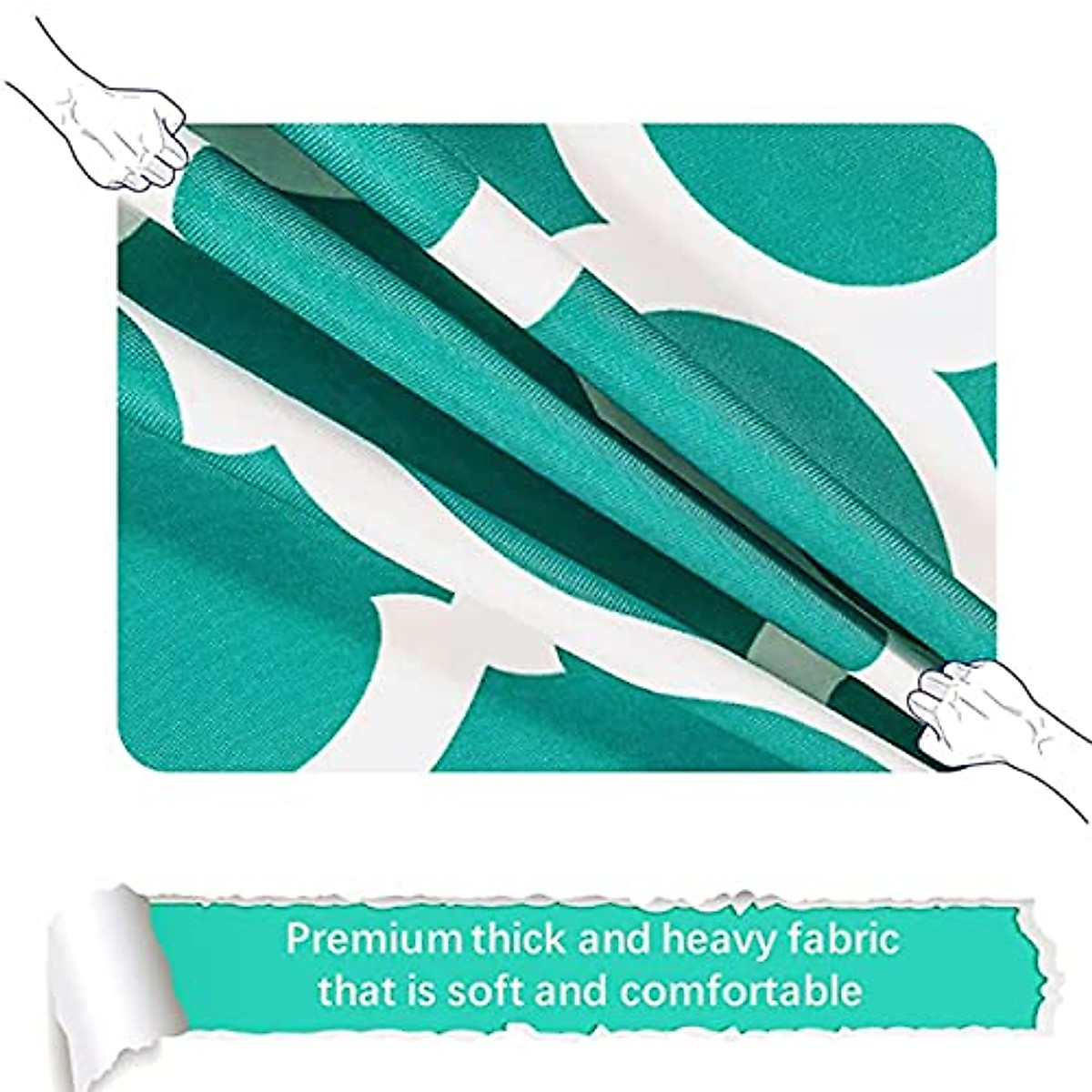 idee-home Patio Cushion Covers Replacement, Outdoor Cushion Covers Slipcovers for Patio Furniture, Couch Seat Cushions Cover with Zipper, Sunbrella Waterproof Slip Covers Outside (Set of 6, 22x24 in)