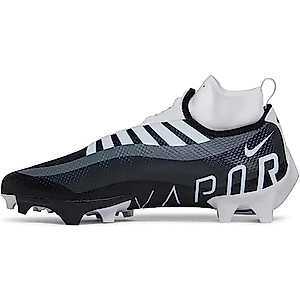 Nike mens Vapor Edge Pro 360 Football Cleat, Black White Dark Smoke Grey, 9