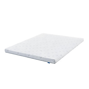 Sleepy's 3 inch Gel Memory Foam Mattress Topper | Breathable & Cooling | CertiPUR-US Certified | Pressure Relieving Comfort & Support | King: 3" H x 76" W x 80" D