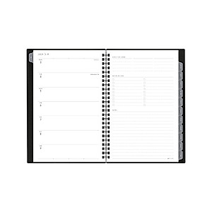 2023-2024 AT-A-GLANCE® Elevation 13-Month Academic Weekly/Monthly Planner, 5-1/2" x 8-1/2", Black, July 2023 to July 2024, 75101P05