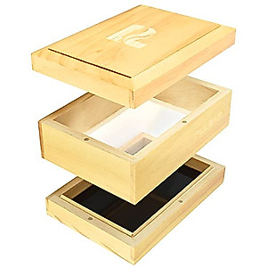 Pulsar Sifter Box w/Rolling Tray - 4"x5.75" / Pine