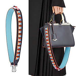 Womens Flower Jewel Decor Leather Purse Chain Strap for Handbag Handle Fashion Shoulder Straps for Bag Lady Wallet Accessory