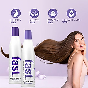 NISIM F.A.S.T Fortified Amino Scalp Therapy Shampoo & Conditioner- Promote Fast and Healthy Hair Growth (10 Ounce /300 Milliliter)
