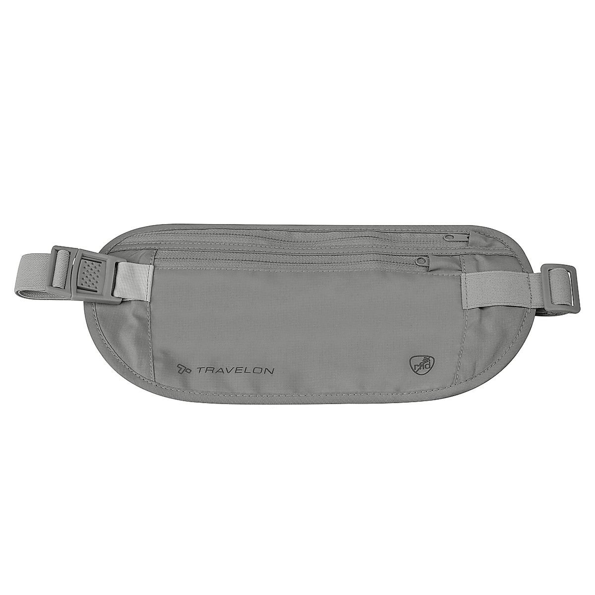 Travelon Rfid Blocking Undergarment Waist Pouch Travel Wallet, Gray, One Size