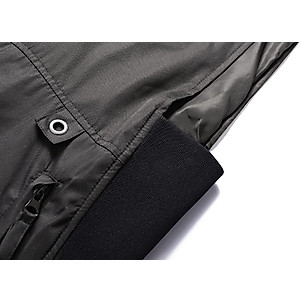 Lelaki Womens Snow Bibs Ski Waterproof Windproof Insulated Overalls Snowboard Pants Winter,HXK7556-Grey-L