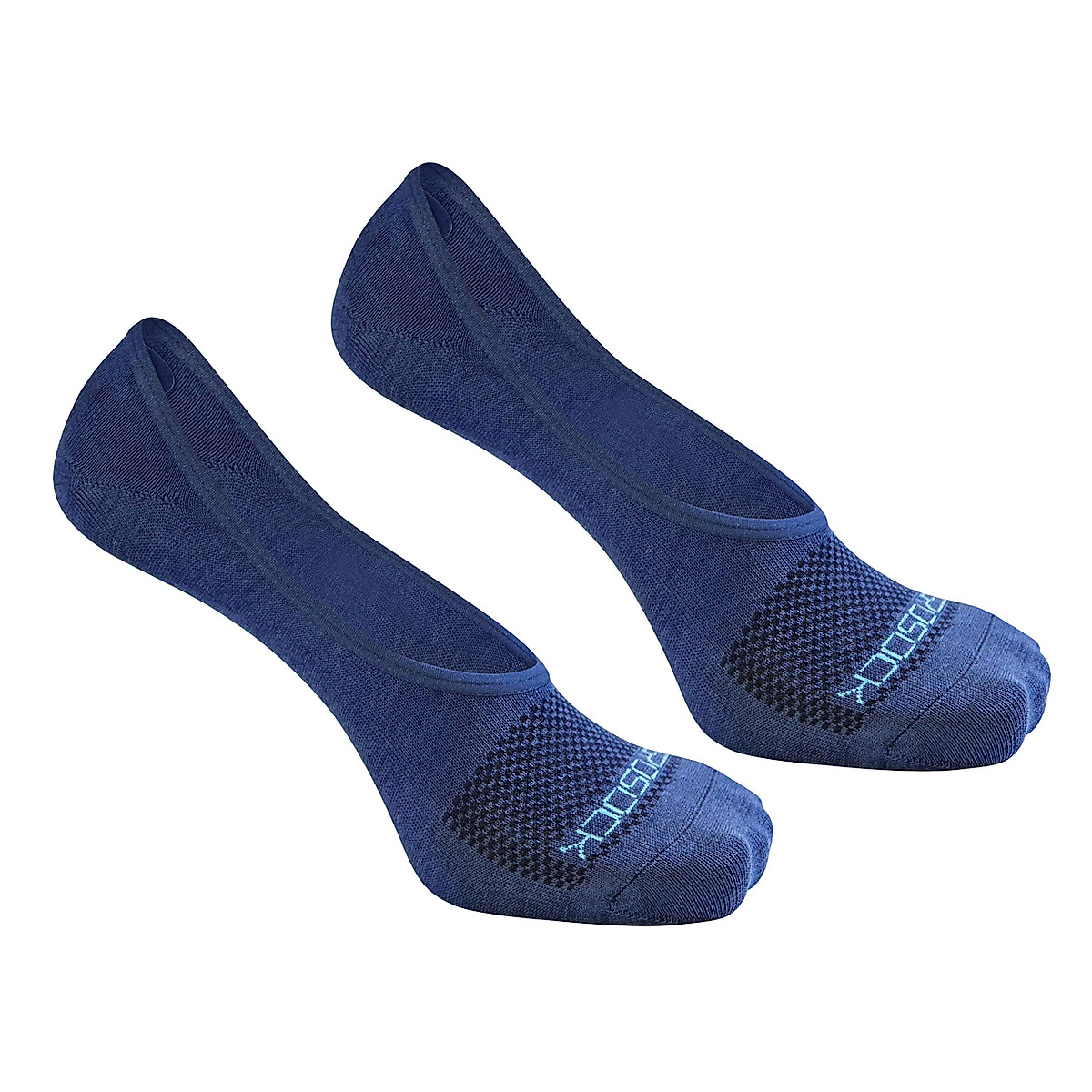 ZeroSock Bamboo Viscose Super Low Invisible Socks With Mesh Ventilation with Anti-Slip Gel Heel Grip (4 Pairs Per Box)