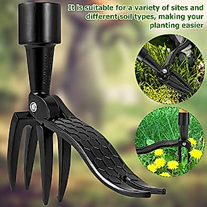 TANSHOP Weed Picker Weed Removal Tool for Garden Stand-Up-Weeder Weed Puller - Easily Remove Weeds Without Bending or Kneeling - Aluminum and Anti-Rust