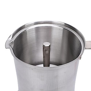 Fockety Espresso Maker Coffee Pot, Italian Coffee Maker Hand Pour Coffee Pot Italian Coffee Pot with Glass Lid Handle for Italian Coffee Milk Tea (300ML)