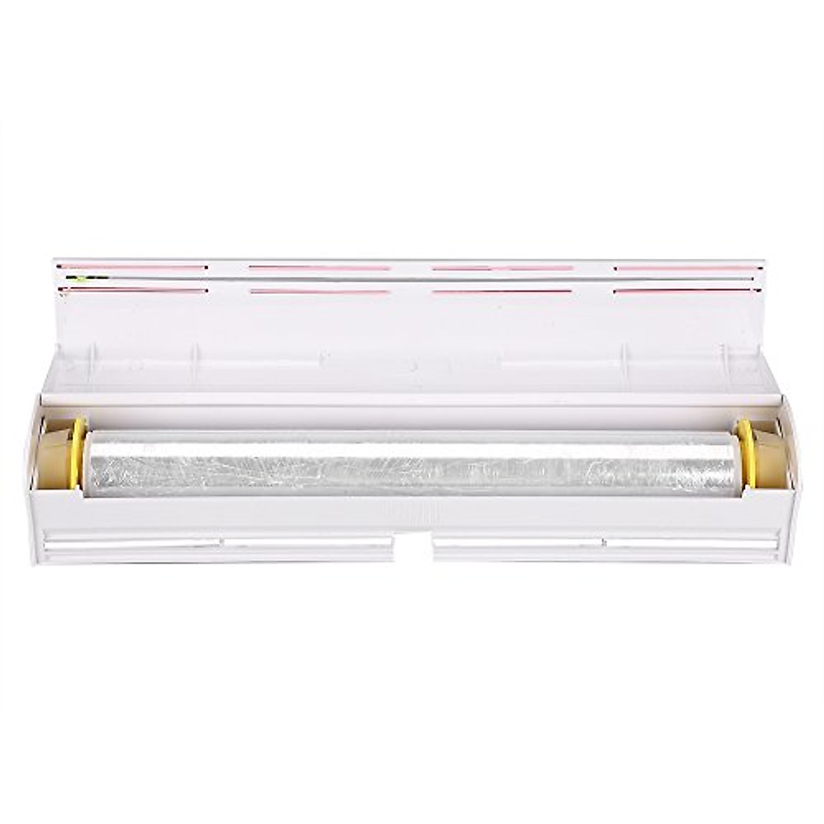 Food Wrap Cutter, Home Plastic Food Wrap Dispenser Cutter Foil and Cling Film Cutter Kitchen Storage Accessories