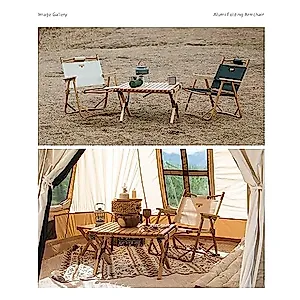 スモア(S'more) Alumi Folding Armchair Chair, Free, Black