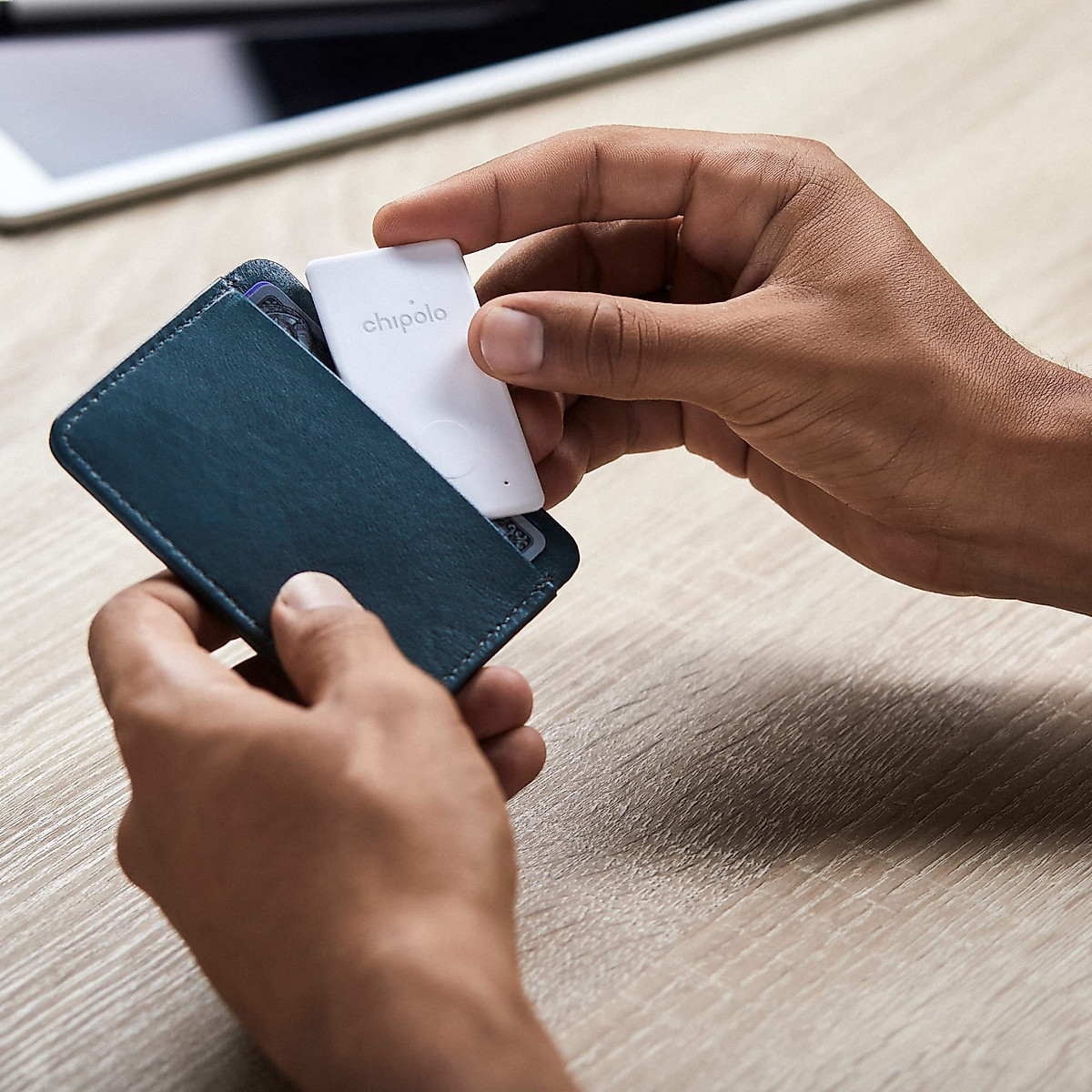 Chipolo ONE - Key Finder, Bluetooth Tracker for Keys, Backpack, Item Finder, Premium Features, Out of Range Alerts, Works with Chipolo app (iOS & Android Compatible) (2X ONE + 1x Card)