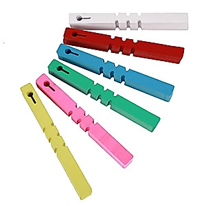 KINJOEK 1200 PCS 6 Colors Plant Tags Labels, Hanging Adjustable Wrap Around Waterproof Plastic Plant Tags Markers for Garden Outdoor Indoor Plants Flowers Tree Identifying Various, 2x20cm