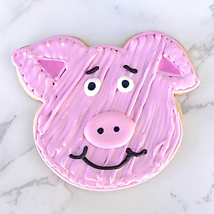 Pig Face Cookie Cutter, 4" Made in USA by Ann Clark