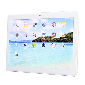 Ultra Thin Tablet, 2GB RAM 32GB ROM Smart Tablet Silver Front 2MP Rear 5MP for Photography (US Plug)