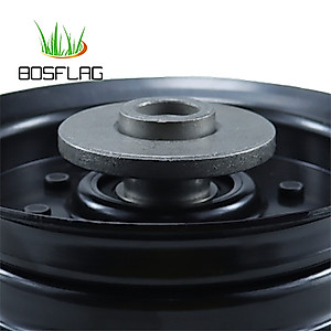 BOSFLAG 2 Pack 532196104 Idler Pulley Replaces Husqvarna 532196104 Husqvarna Idler Pulley, 532197380 Husqvarna Idler Pulley, 196104, 197380 for Husqvarna lgt2654, rz5424, yth24v48, rz4623 Tractors