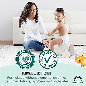 Amazon Brand - Mama Bear Gentle Touch Diapers, Hypoallergenic, Size 4, 148 Count (4 packs of 37)