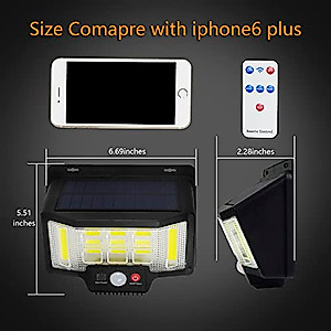 NODINIHU Solar Lights Outdoor,3 Lighting Modes,COB LED Solar Powered Motion Sensor Outdoor Lights,IP65 Waterproof Security Flood Lights,for Garden Yard Patio (2PACK)