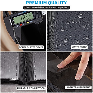 JIQEZNL Card Binder, 360 Pockets Upgraded Trading Card Binders, Cards Collection Binder 9 Pocket, Side Loading Yugioh Binder Book Holder for MTG, TCG, Sport, Football, Baseball Collector Cards - Black