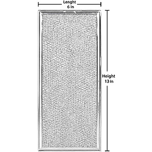 Microwave Grease Filter Compatible with Whirlpool and GE Microwaves 2 Pack Approx 13" x 6"