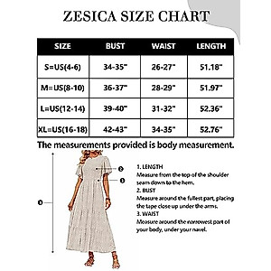 ZESICA Women's 2023 Summer Casual Floral Print Short Flutter Sleeve Crew Neck Smocked High Waist Flowy Maxi Dress,Beige,X-Large