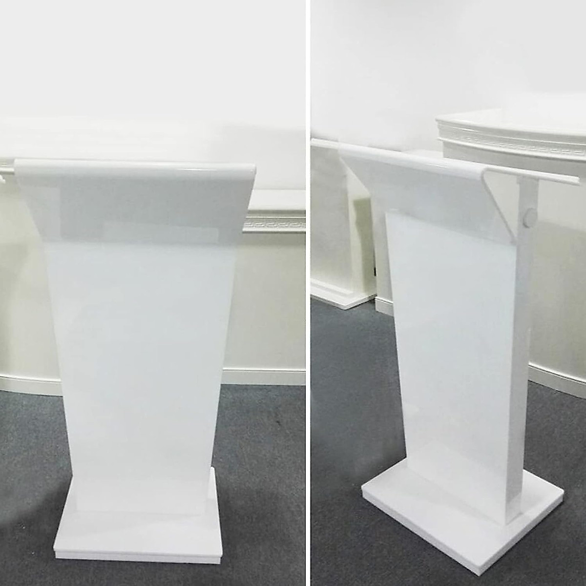 Portable Podium Acrylic Lecterns Stylish Podium Stand 550 * 400 * 1100mm Pulpits Viewing Surface Tilt Lecterns Easy to Install
