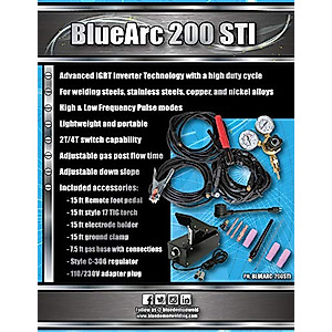 Blue Demon BlueArc 200STI-DC Inverter Welding Machine
