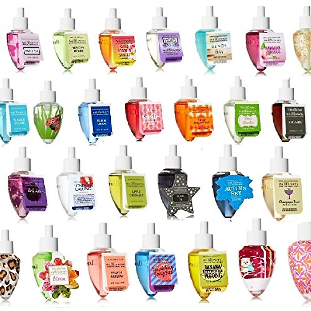 Bath & Body Works - Grab Bag Assorted Bundle of SIX (6) Wallflower Bulbs