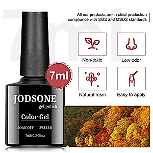 JODSONE Gel Nail Polish Kit with U V Light 32 Colors Gel Polish Nail Kit Soak Off Gel Nail Set Manicure Tools Nail Gel Kit Gifts for Women