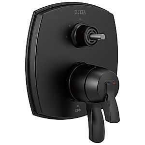 DELTA FAUCET T27876-BLLHP 17 Series Integrated Three Function Less Handle Shower Trim with Diverter, Matte Black