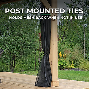Yardistry 12' x 12' Meridian Mosquito Mesh