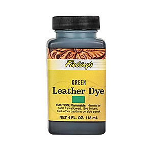 Fiebing's Leather Dye - Alcohol Based Permanent Leather Dye - 4 oz - Green
