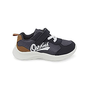 OshKosh B'Gosh Boy's Retra-W Athletic Sneaker, Navy, 4 Toddler