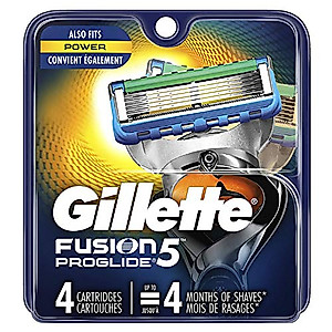 Fusion ProGlide Men's Razor Blade Refills, 4 Count by Gillette 2 Pack