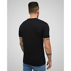 INTO THE AM Liberty T-Shirt - Cool Astronaut Design Tees for Men (Black, X-Large)