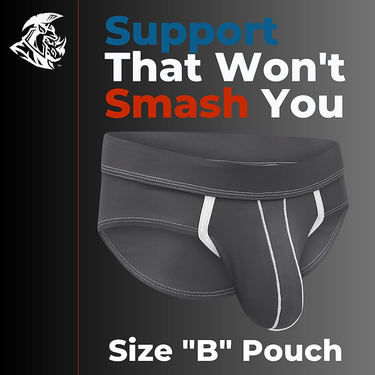 Real Men 0in Nylon Sport Briefs B Pouch Lrg 4pk Drk Blu/DrkGry/Gry/Lt Blu Mens Pouch Underwear Bulge Mens Athletic Underwear Mens Bulge Underwear Men’s Underwear Sexy Ball Pouch Underwear For Men