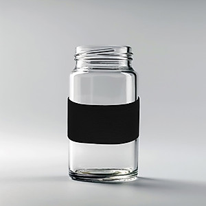 uxcell 4Pcs Coffee Cup Sleeve, Silicone Cup Sleeve Non-slip Glass Water Bottle Mug Sleeves Clear