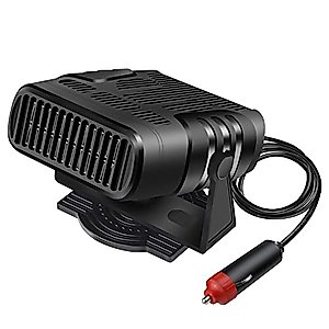 Car Heater 2 in 1 Auto Car Windshield Portable Heater Cooling Fan 12V 120W Auto Defogger 360° Rotatable Fast Heating Quickly Defrost…