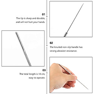 Baluue 8pcs Dissection Needle Stainless Steel Single End Probe Lab Bio Experiment Dissection Tools for Medical Students and Veterinary