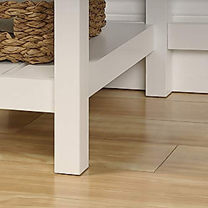 Sauder Cottage Road Desk, Soft White finish